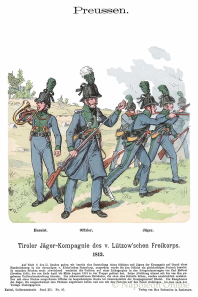Preussen - Lützow'sches Freikorps, Tiroler Jäger 1813 | Uniformenportal ...